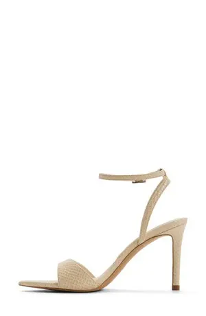 Aldo Leandra Ankle Strap Pointed Toe Sandal - Cream