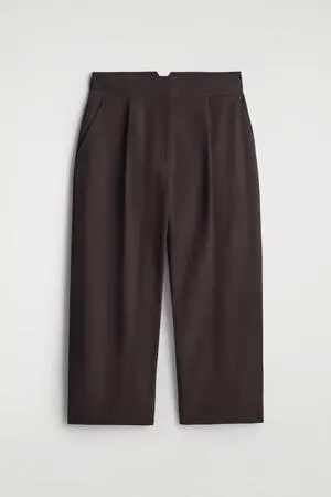 Cos Cropped Balloon Pants - Brown