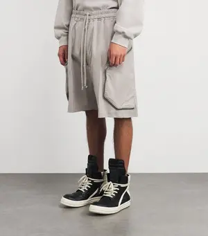 Rick Owens Heizer Bela Cargo Shorts - White