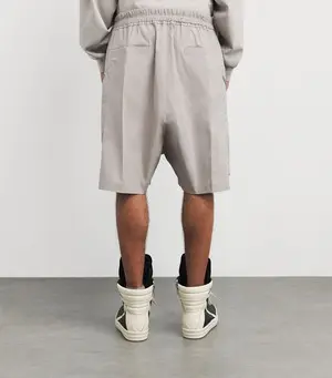 Rick Owens Heizer Bela Cargo Shorts - White