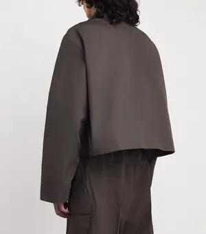Rick Owens Cotton-blend Heizer Mac Jacket - Brown