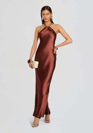 Retrofete Anat Gown - Chestnut