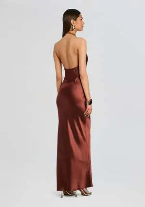 Retrofete Anat Gown - Chestnut