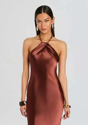 Retrofete Anat Gown - Chestnut
