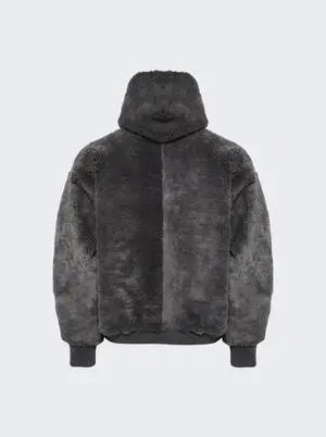 Alexander Wang Zip-up Shearling Hoodie