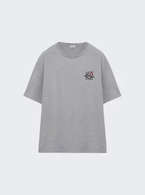 Loewe Loose Fit Tee Grey Melange - Gray