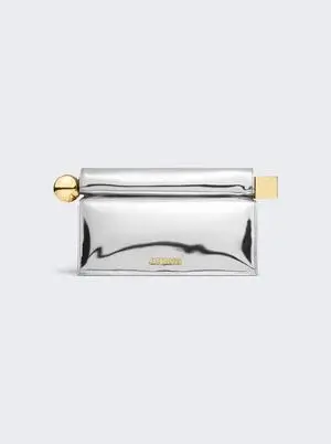 Jacquemus The Rond Carré Clutch - Silver