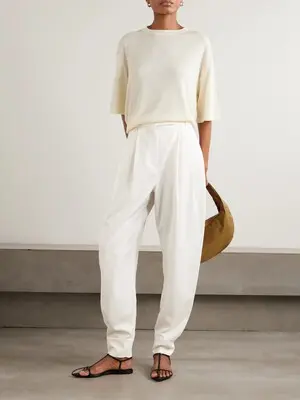RÓHE Wool-blend Twill Wide-leg Pants
