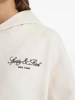 SPORTY & RICH Vendome Script Pouch Hoodie