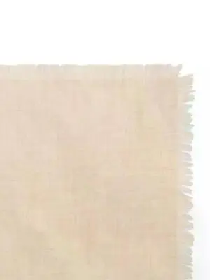 Eric Bompard Fringe Twill Square Scarf - Neutrals