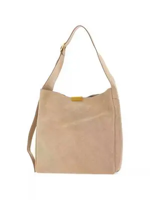 GIANNI CHIARINI Medium Luz Suede Shoulder Bag