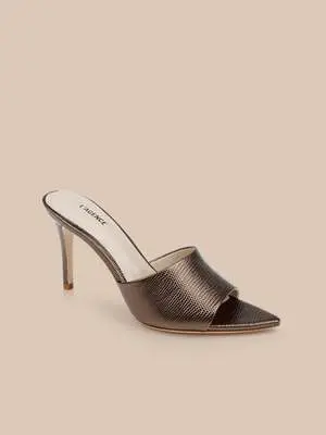 L'Agence Lolita Leather Open-toe Mule