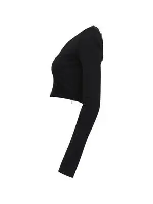 Givenchy Long Sleeve Crop Top