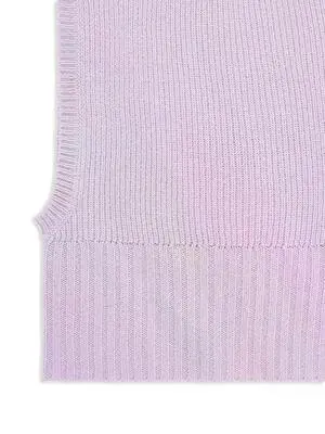 Eric Bompard Ribbed Hood - Purple