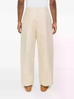 Jacquemus Beige Cotton Canvas Pastro Trousers - Neutrals