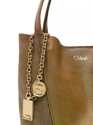 Chloé Grained-leather Tote Bag - Brown