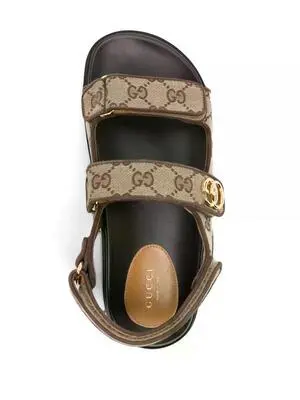 Gucci Gg Supreme Canvas Sandals