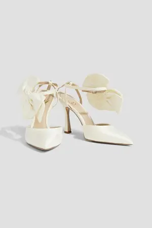 Sam Edelman Halie Bow-detailed Shantung Pumps