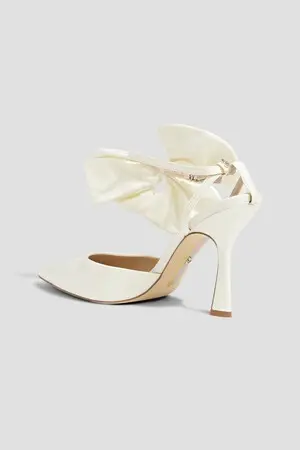 Sam Edelman Halie Bow-detailed Shantung Pumps