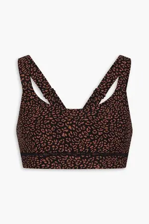 The Upside Leo Dance Leopardprint Stretch Sports Bra