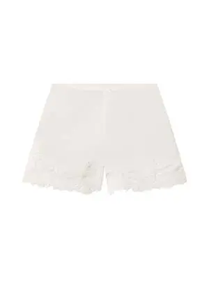 A.L.C. Pipa Satin And Lace Short - Cream/cream