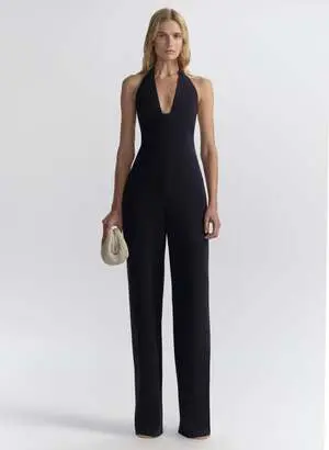 A.L.C. Eva Halter Jumpsuit - Evening Blue