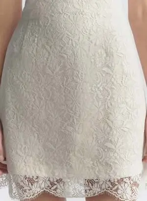 A.L.C. Eliana Strapless Lace Mini Dress
