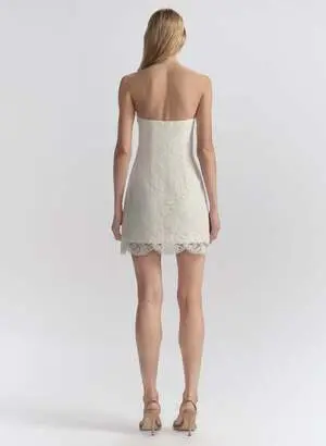 A.L.C. Eliana Strapless Lace Mini Dress