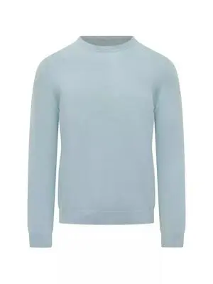 Malo Crew-neck Knit Sweater - Blue