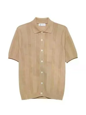 Brunello Cucinelli Ribbed Shirt - Neutrals