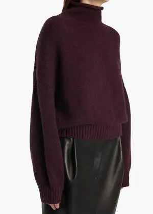 Khaite Juniper Cashmere Pullover - Plum