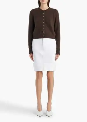 Khaite Everheart Cashmere Cardigan - Coffee