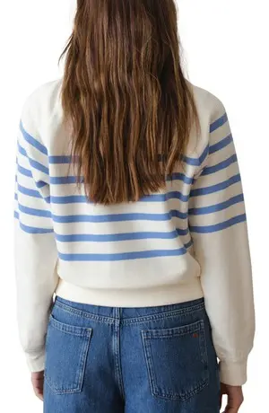 Marine Layer Cloud 9 Fleece Stripe Sweatshirt