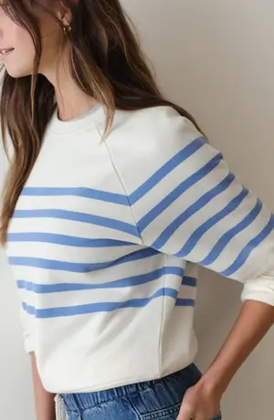 Marine Layer Cloud 9 Fleece Stripe Sweatshirt