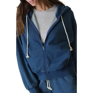 Marine Layer Cloud 9 Fleece Zip Hoodie - Indigo