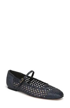 Veronica Beard Ellie Woven Ballet Flat - Navy