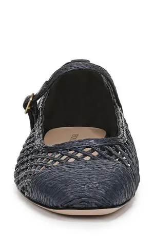 Veronica Beard Ellie Woven Ballet Flat - Navy