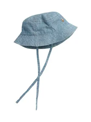 Polo Ralph Lauren Chambray Bucket Hat - Baby Blue