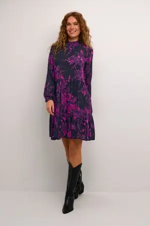 KAFFE Karikka Long Sleeve High Neck Dress