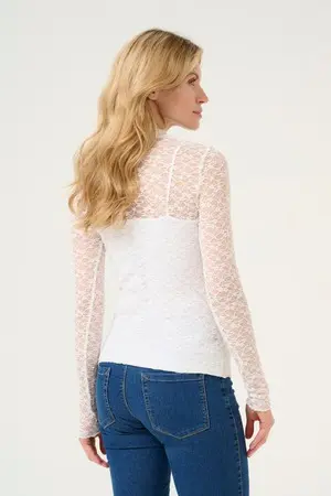 KAFFE Kajolia Long Sleeve Lace T-shirt