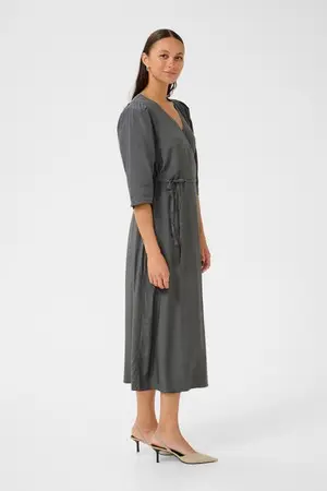 KAFFE Kamira Half Sleeves V-neck Wrap Dress