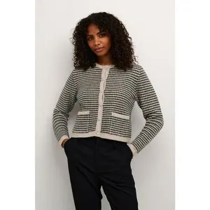 KAFFE Kaellery Button Round Neck Cardigan