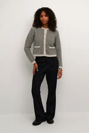 KAFFE Kaellery Button Round Neck Cardigan