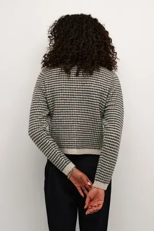 KAFFE Kaellery Button Round Neck Cardigan