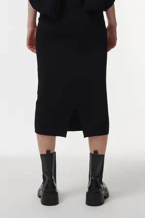 LEEM Knitted Fitted Pencil Skirt