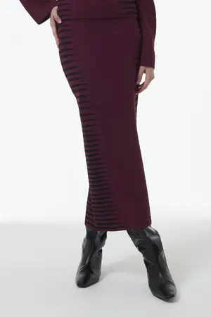 LEEM Jacquard Pencil Skirt