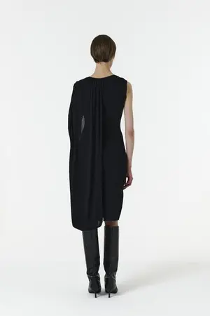 LEEM Asymmetric Shoulder Knit Dress