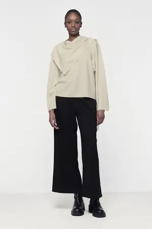 LEEM Wide-leg Pleated Trousers