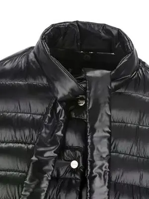 Herno Padded Coat With Neck-tie Detail - Black