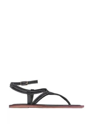 Bernardo Mallorie Stitched Sandals - Black